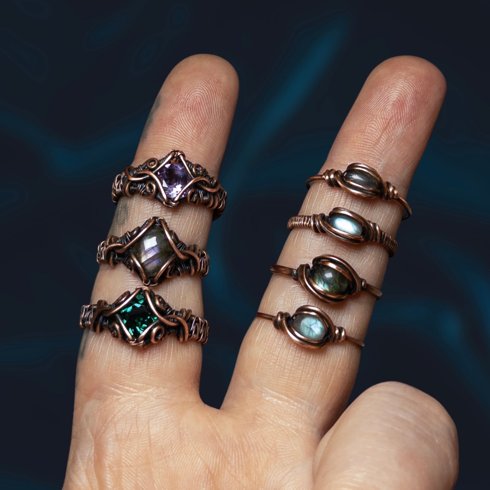 Rings – Moon & Hedge